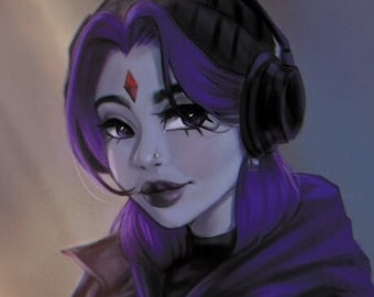 Teen Titans Raven Poster - Etsy UK