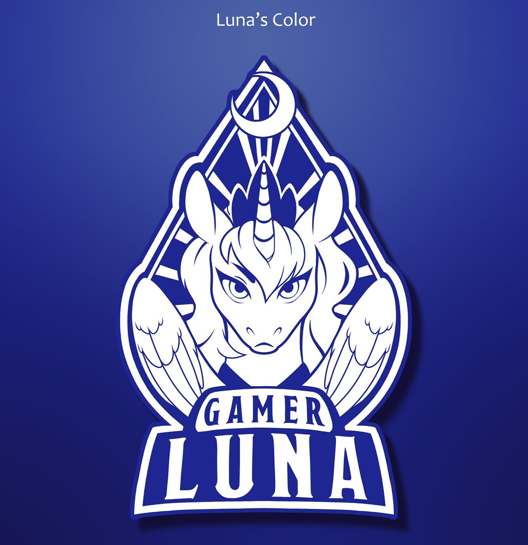 Gamer Luna Sticker - Etsy