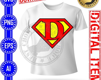 Superman Letter D