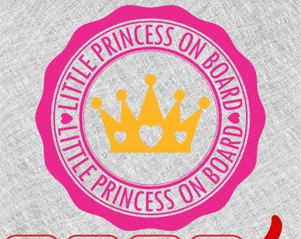 Princess on Board Svg | Etsy Canada