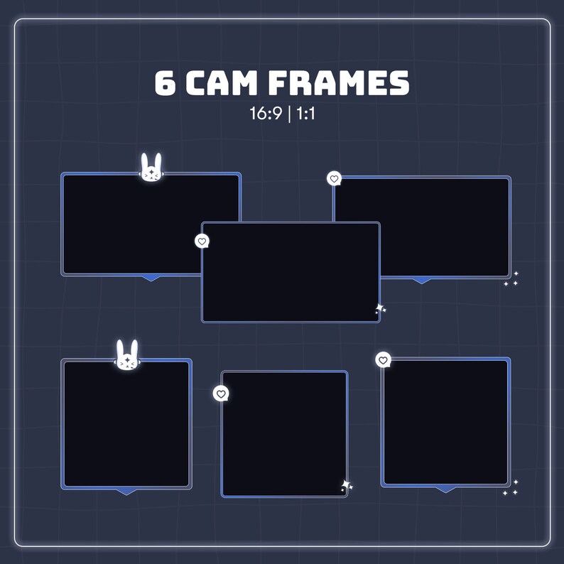 Gamer Bunny Animated Stream Pack Overlays, Cute, Scenes, Transitions ...