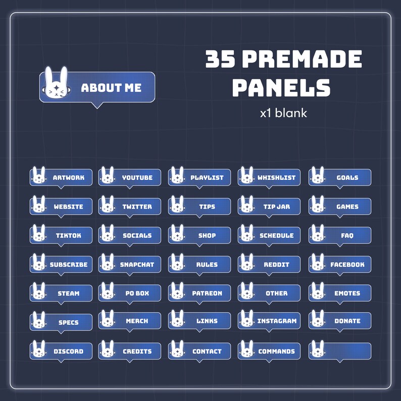 Gamer Bunny Animated Stream Pack Overlays, Cute, Scenes, Transitions ...