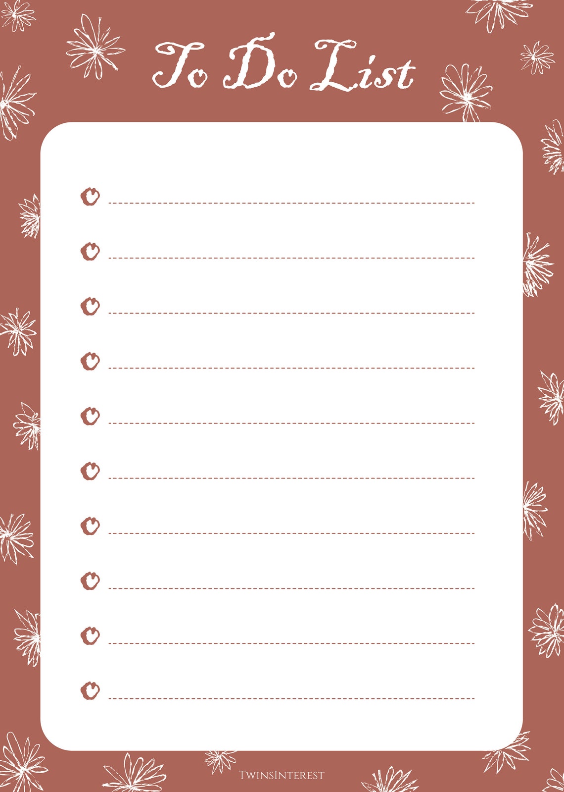 Downloadable to Do List Pdfs - Etsy