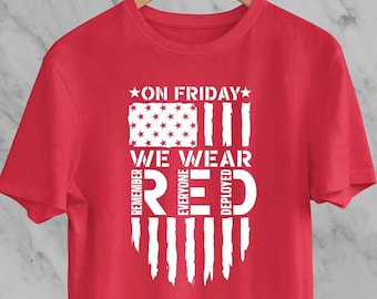 Wear Red on Friday Svg - Etsy