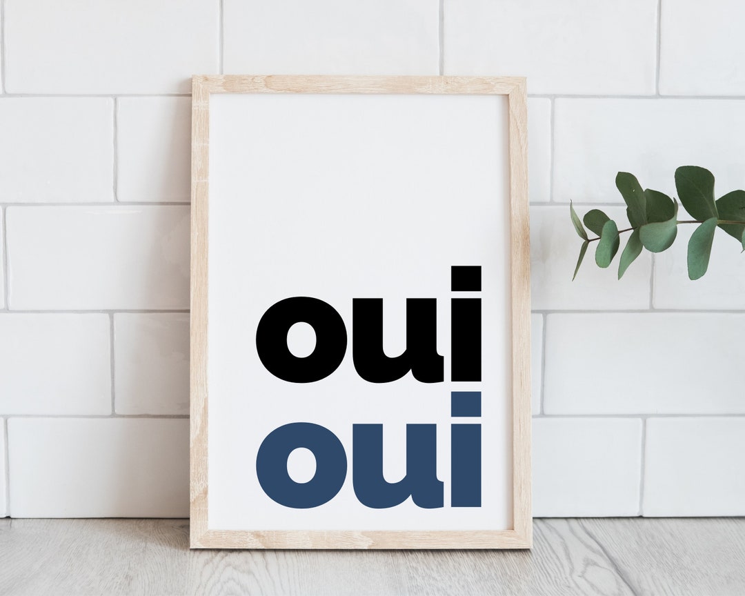 Oui Oui Print Bathroom Home Decor Bathroom Print Toilet Print Funny ...