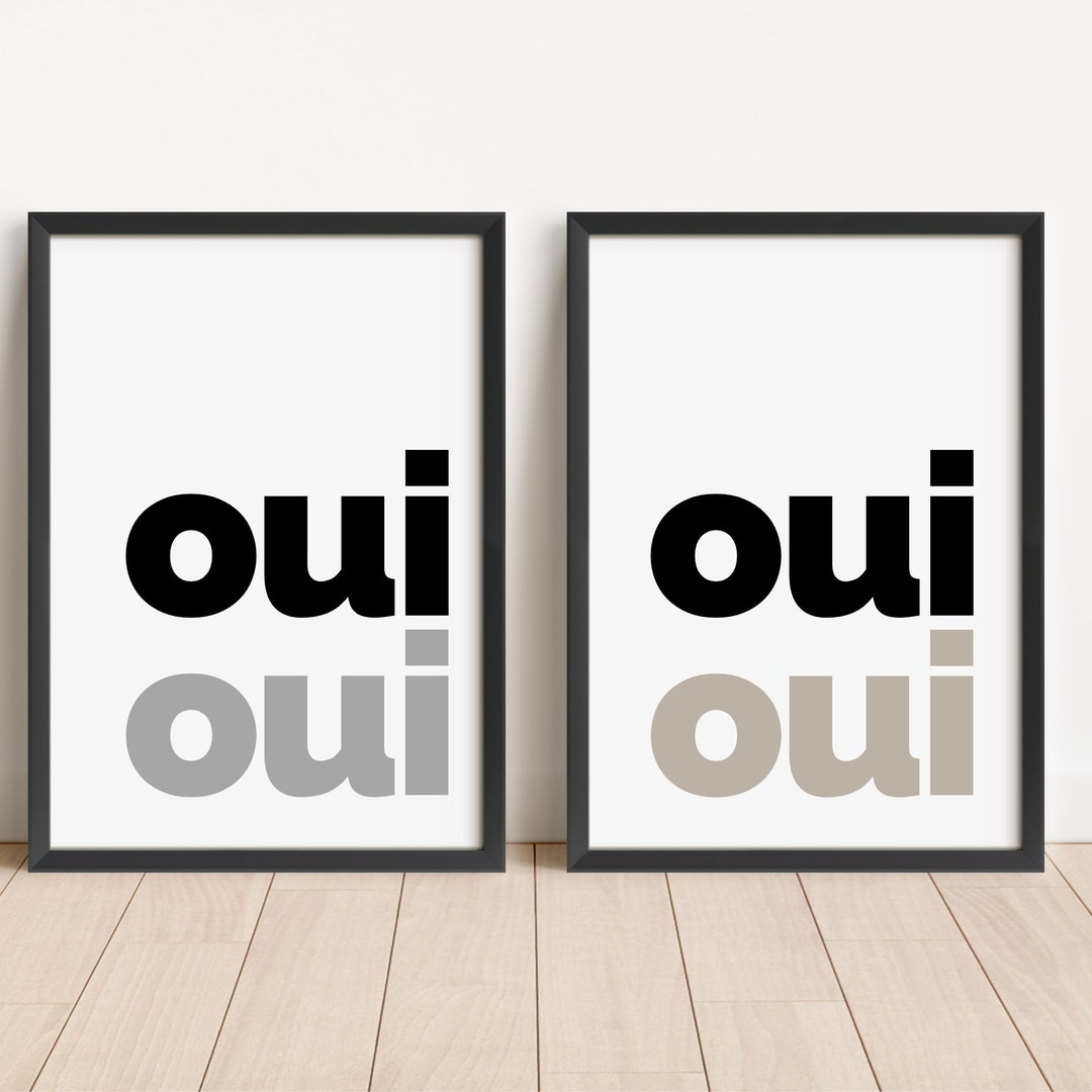 Oui Oui Print Bathroom Home Decor Bathroom Print Toilet Print Funny ...