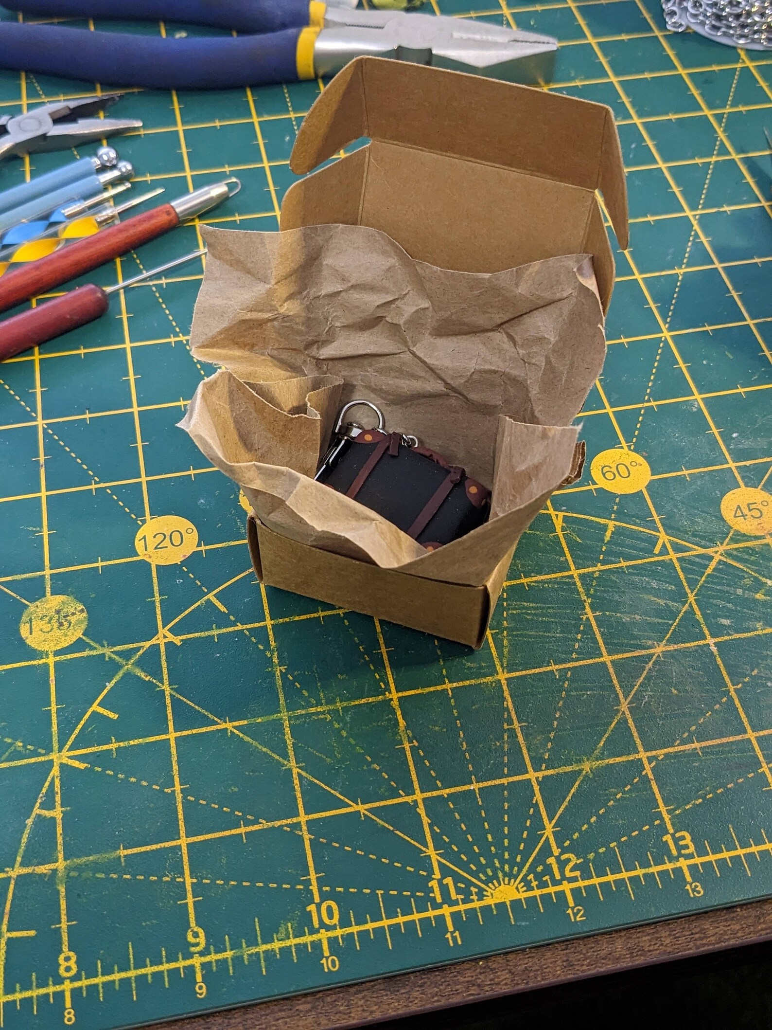 Handmade Suitcase Keychain L Custom Suitcase Keychain L Black Suitcase ...