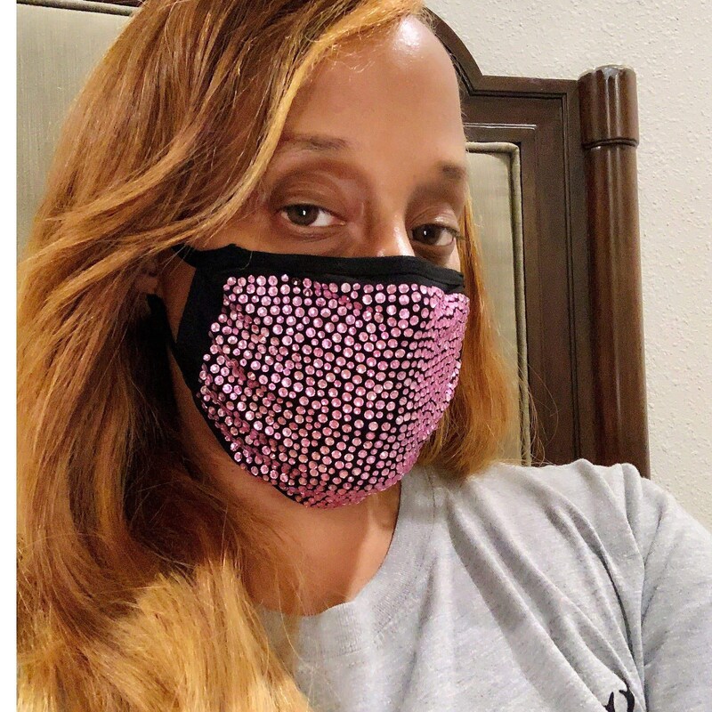 Rhinestone Masks - Etsy