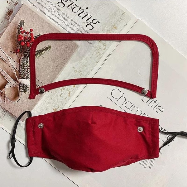 Face Mask With Eye Shield - Etsy