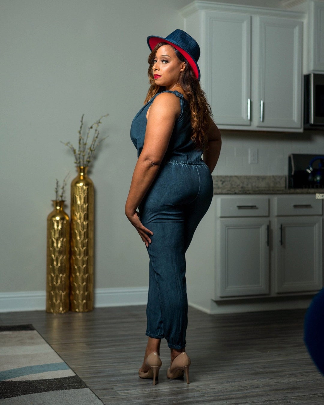 Denim Fedora Hat Men's Denim Fedora Hat Womens Denim - Etsy