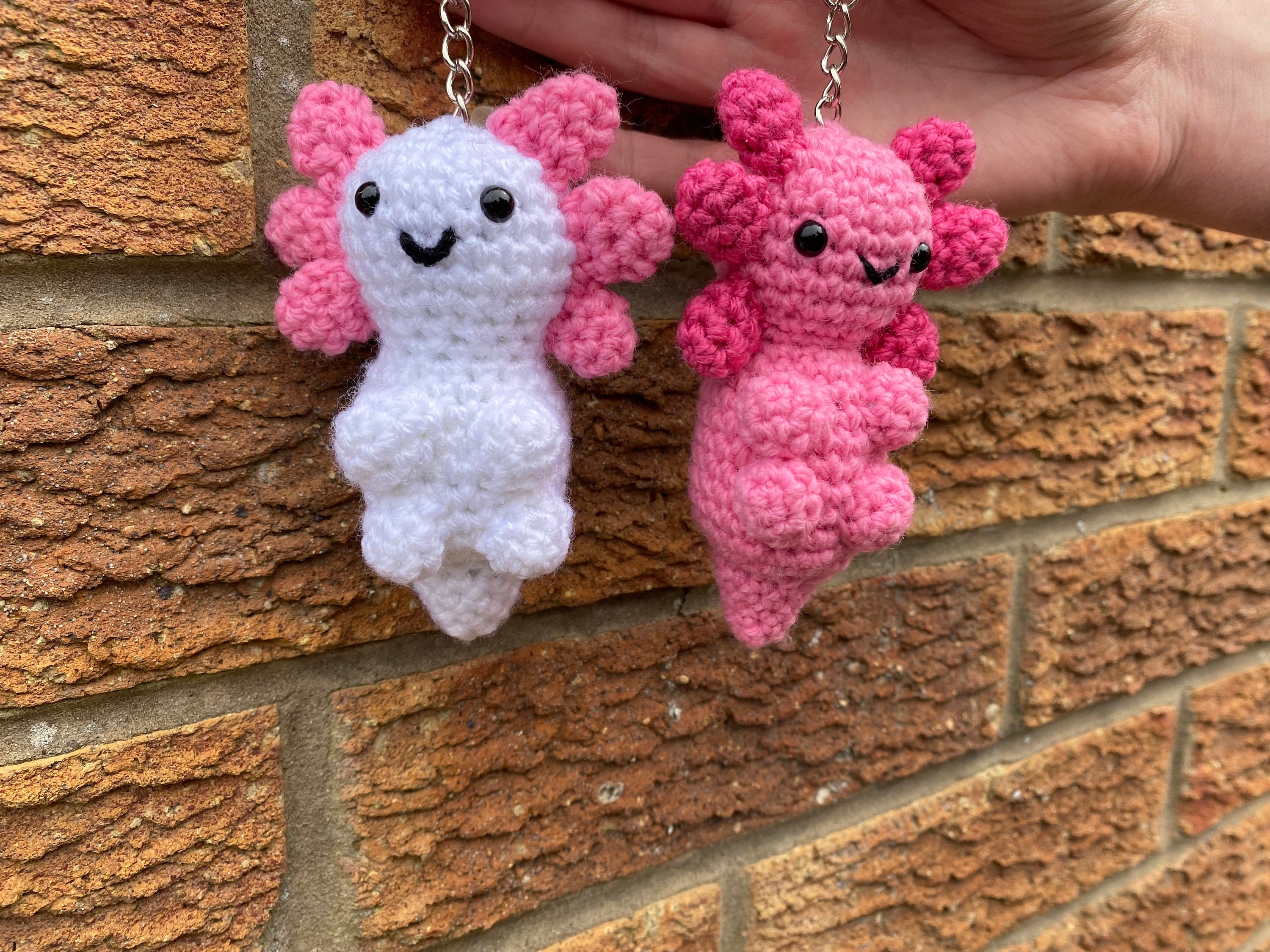 Crochet Axolotl Keychain Crochet Axolotl Keyring Crochet - Etsy UK