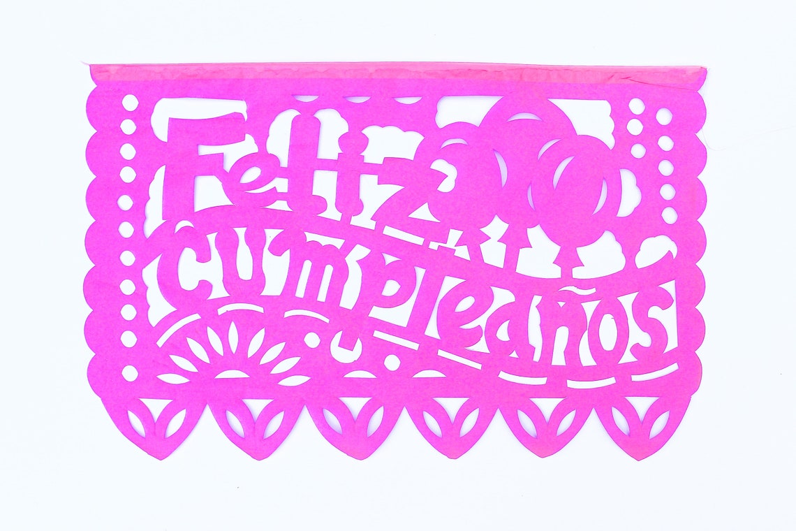 Mexican Papel Picado Feliz Cumpleaños Cumpleaños Papel - Etsy México