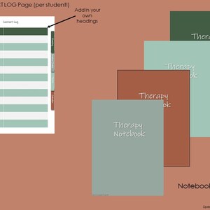 2023-2024 Speech Therapy Calendar, Planning, Goal, Data, and Contact ...