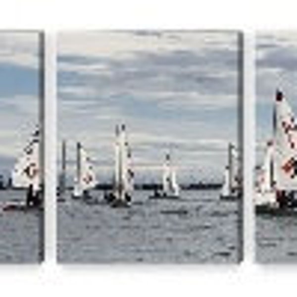 Original Geometric Wood Wall Art CROSSROADS Statement Handcrafted ...