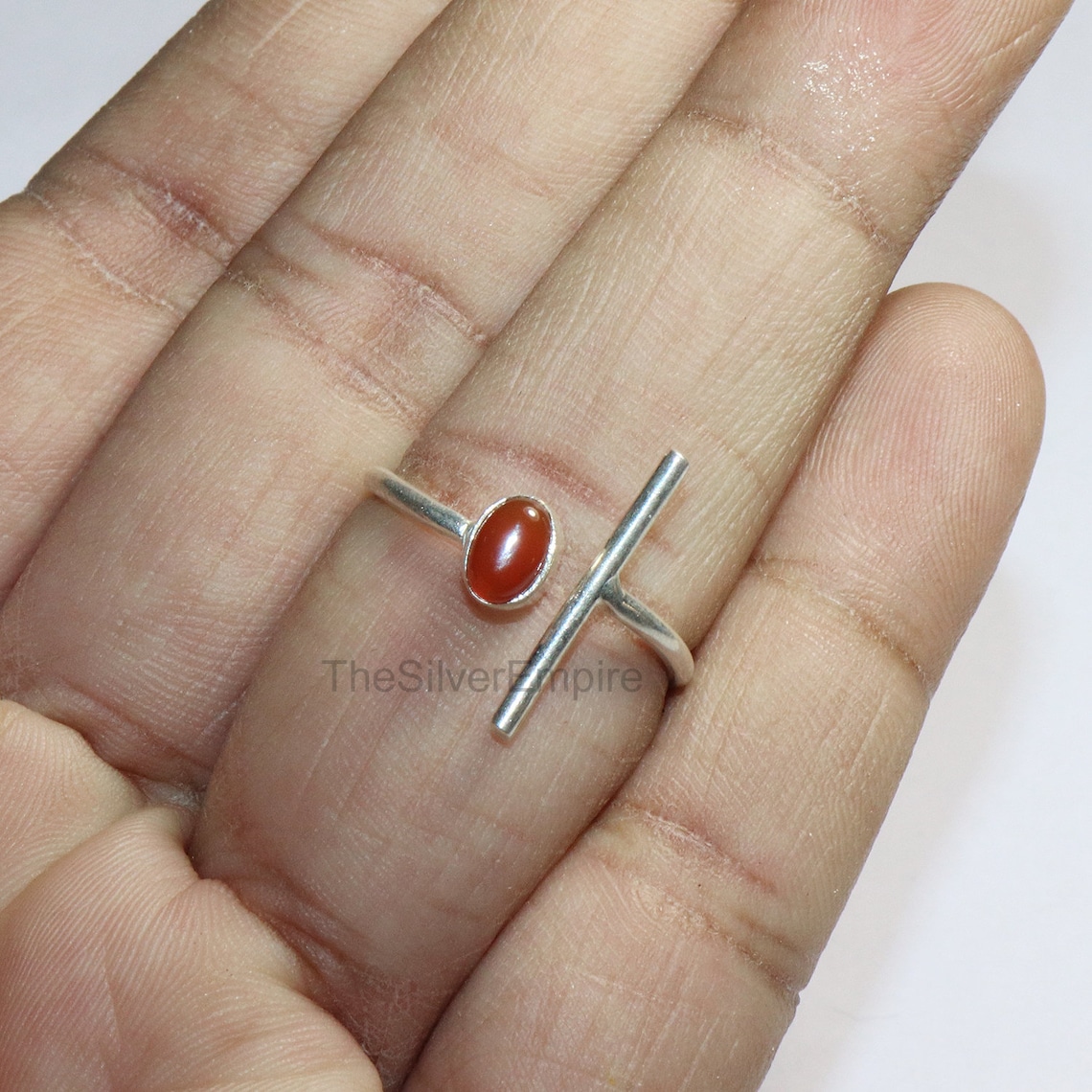 925 Sterling Silber Ring Karneol Ring Natürlicher Karneol | Etsy