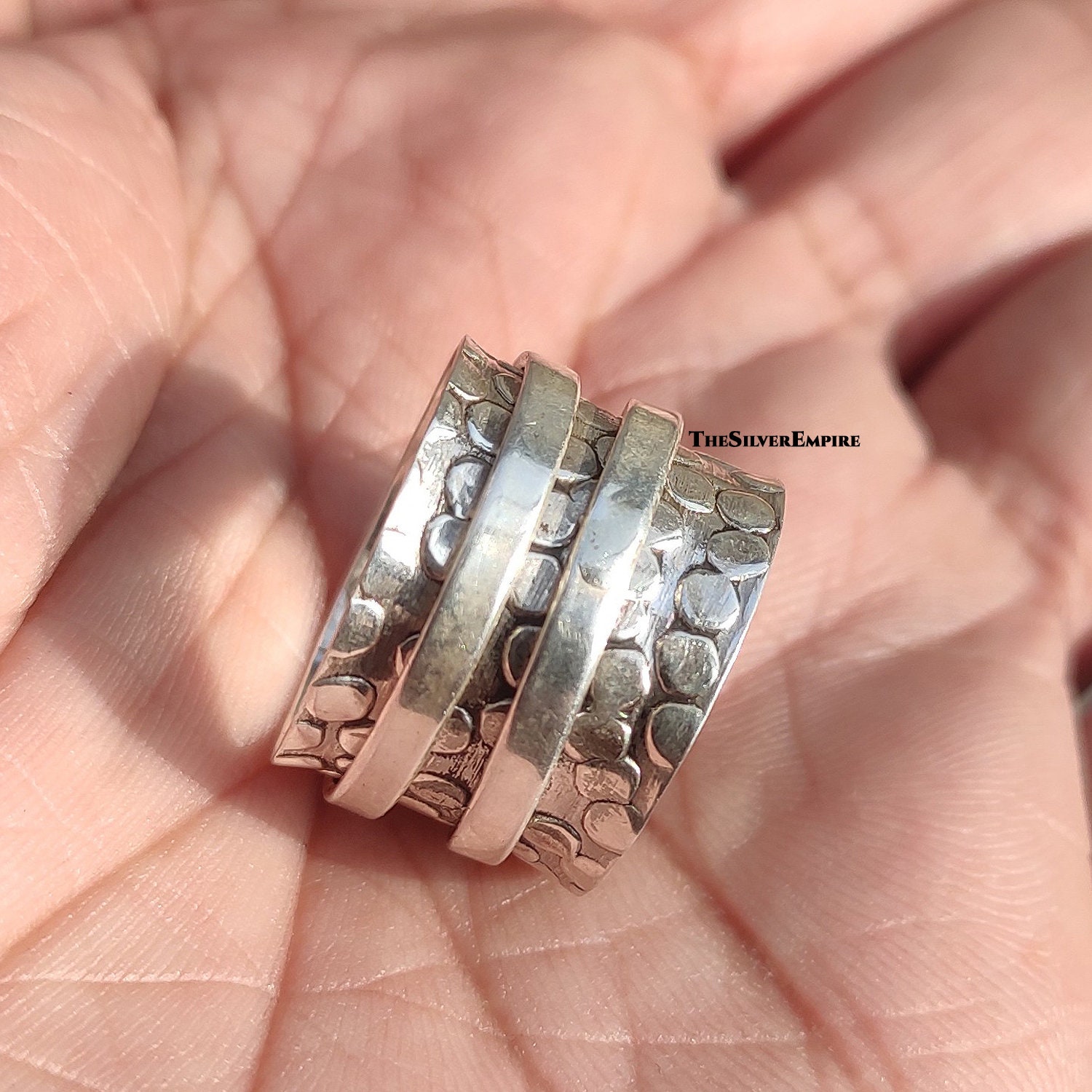 Designer Spinner Ring 925 Sterling Silver Ring Silver Ring - Etsy UK