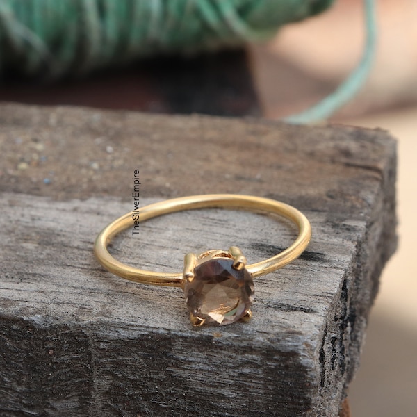 Smoky Quartz Ring - Etsy