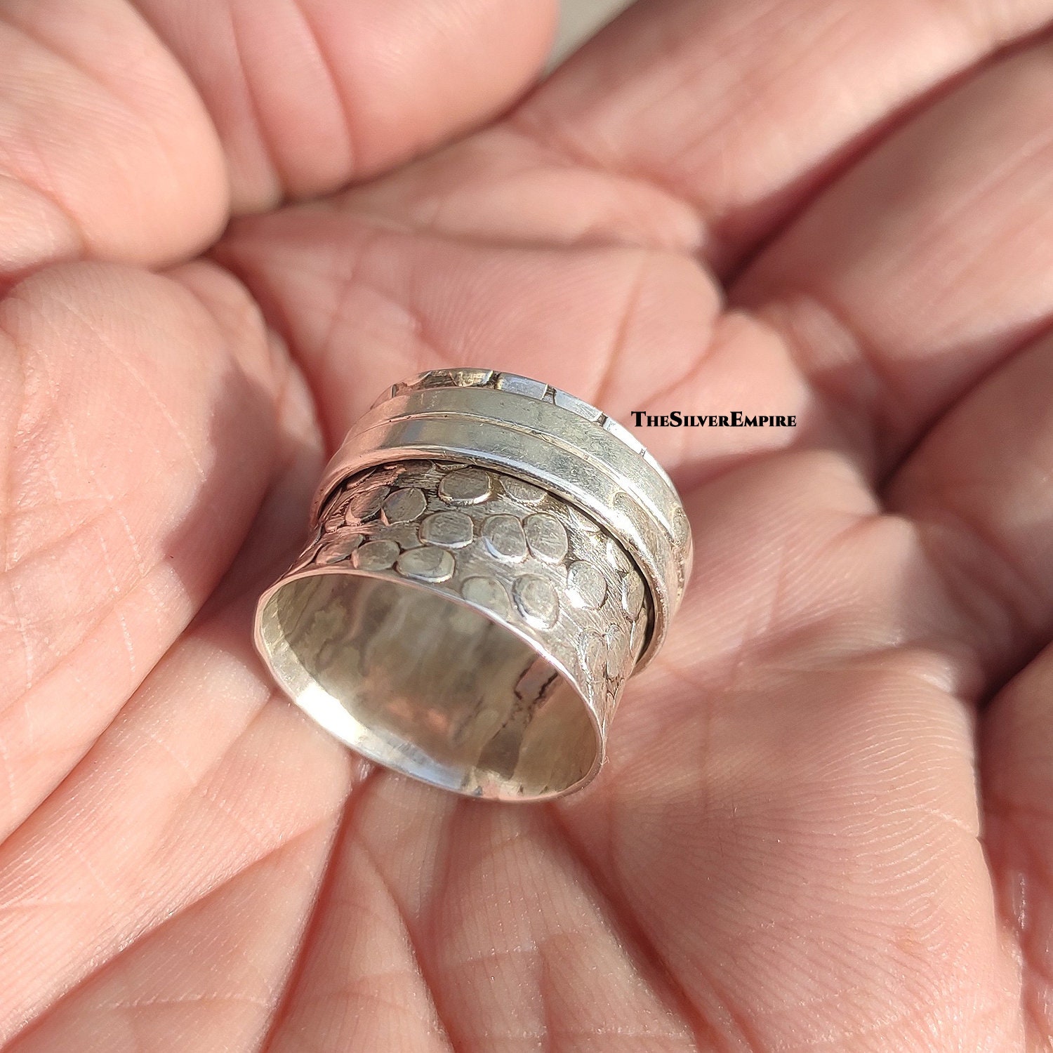 Designer Spinner Ring 925 Sterling Silver Ring Silver Ring - Etsy UK