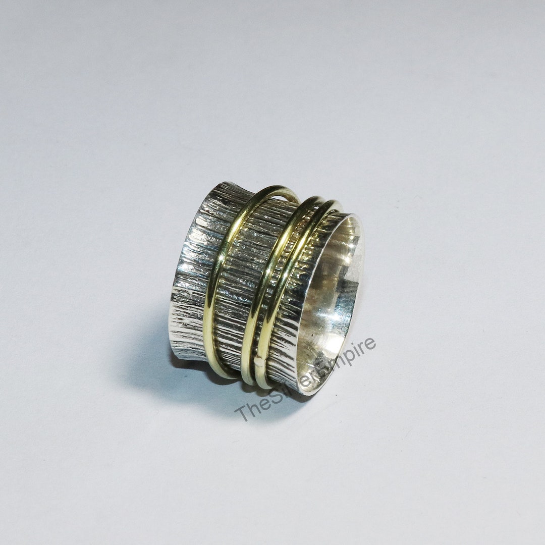 Designer Spinner Ring 925 Sterling Silver Ring Silver Ring Handmade ...