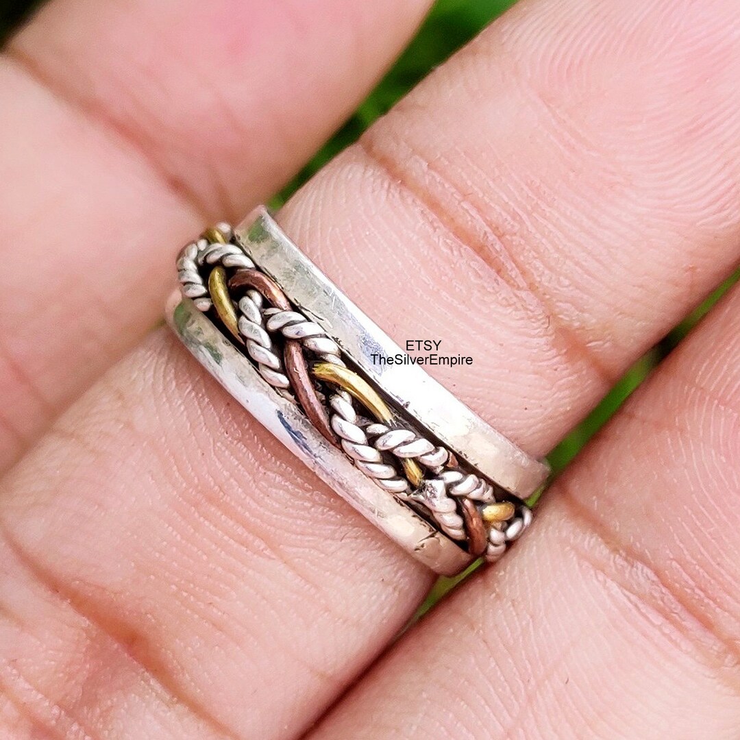 Designer Spinner Ring 925 Sterling Silver Ring Silver Ring - Etsy