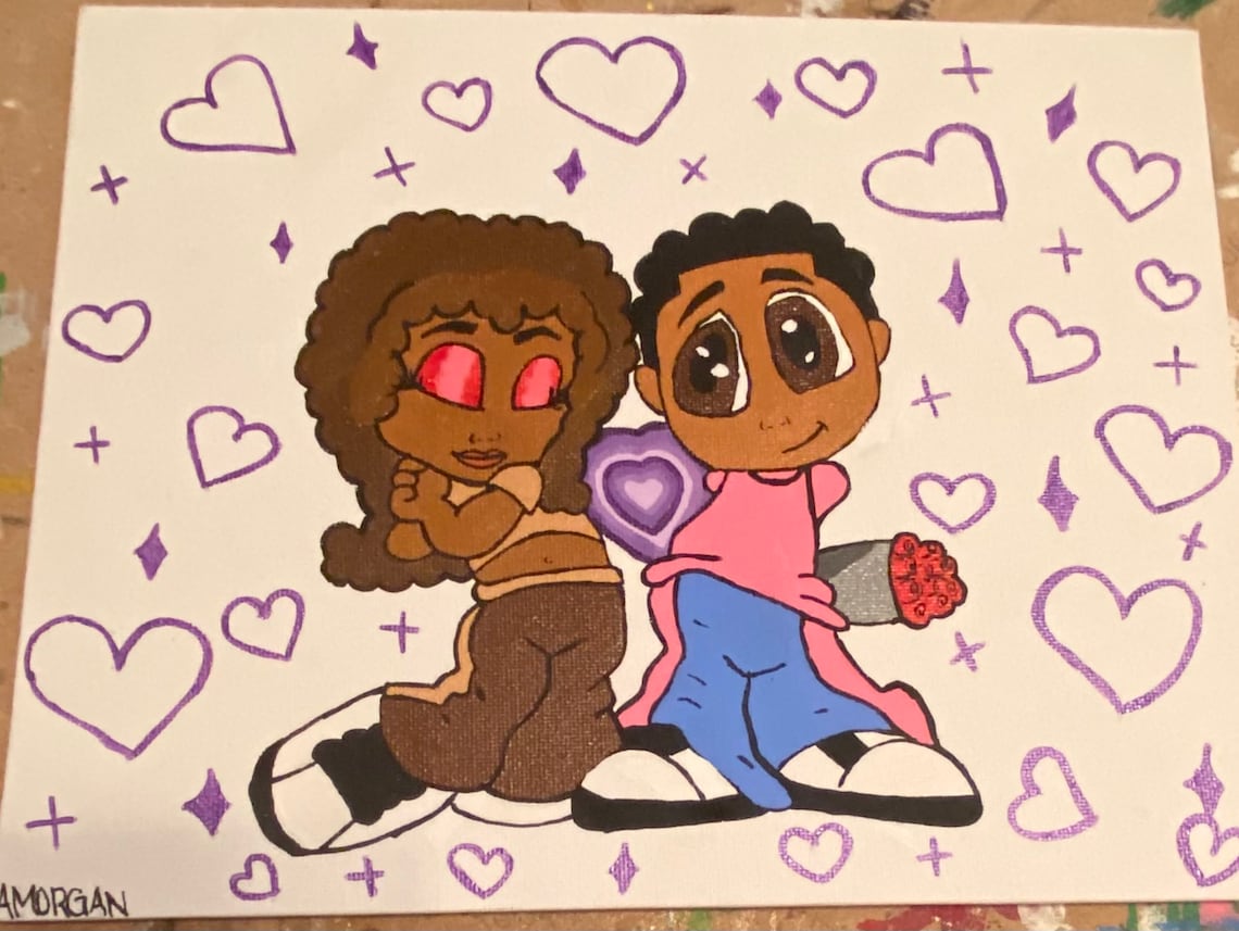 Customs Chicano Love Drawing Etsy