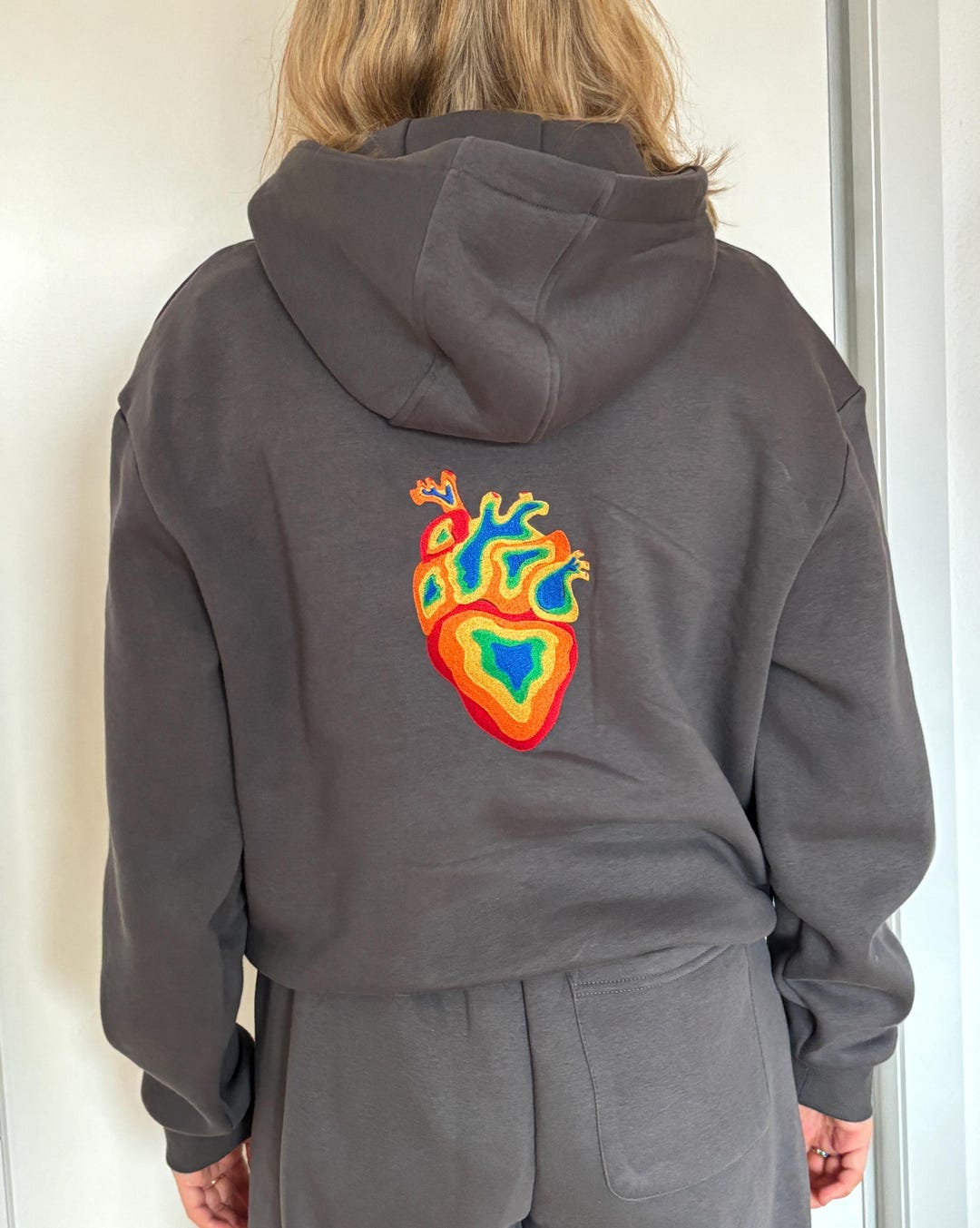 Vintage Retro Hoodie Oversized, Pinterest Hoodie, Heart Hoodie, Love ...