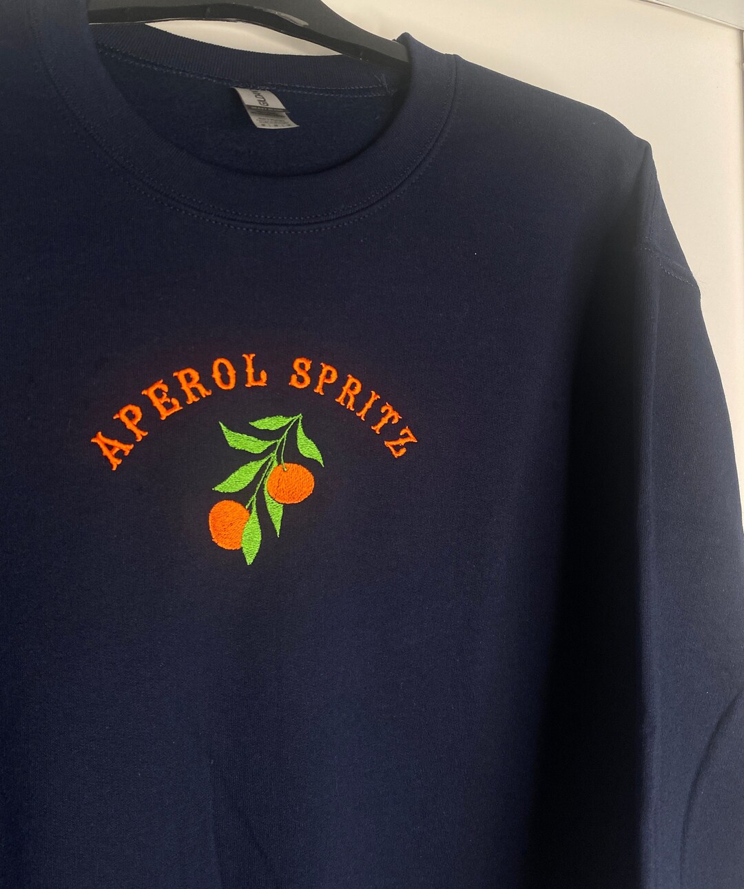 Vintage Sweatshirt/ Aperol Spritz Sweater, Embroidered Sweater ...