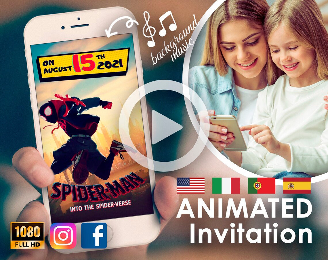 Invitations Invitations & Announcements Paper Peter Parker Invite ...