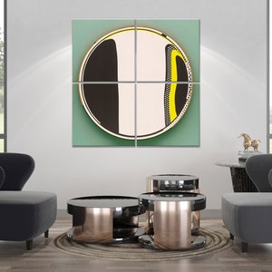 Mirror Number 10 Art by Roy Lichtenstein Wall Decor Modern Pop - Etsy