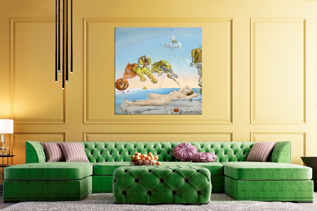 Dream Caused by the Flight of a Bee by Salvador Dali Painting - Etsy