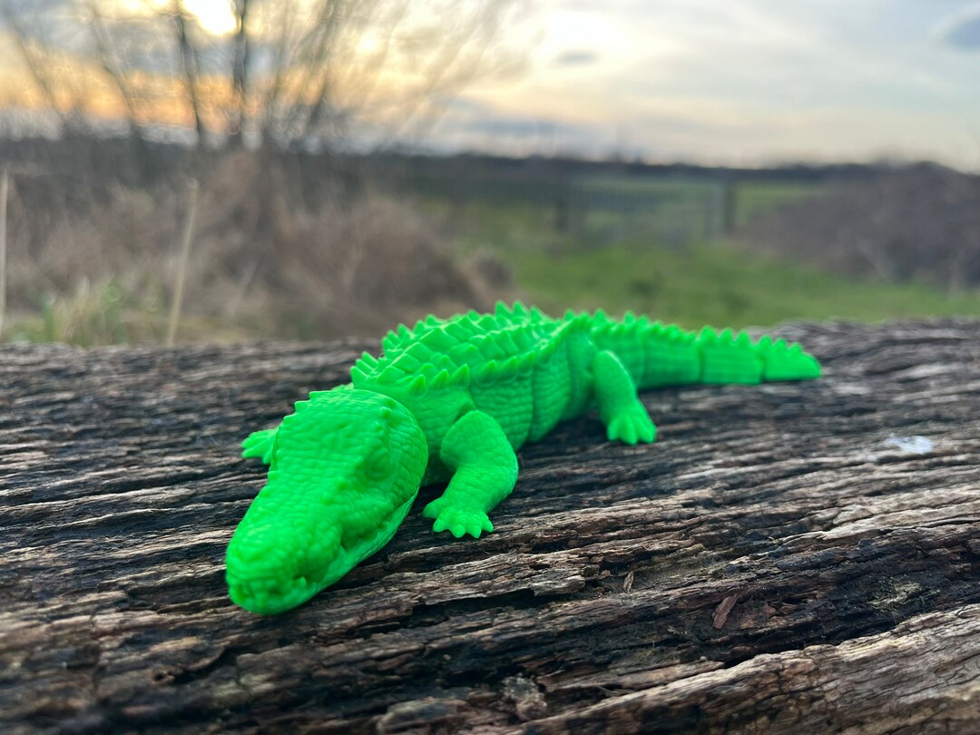 Articulated Crocodile Fidget Toy - Snap Into Fun With Every Bend! - Etsy