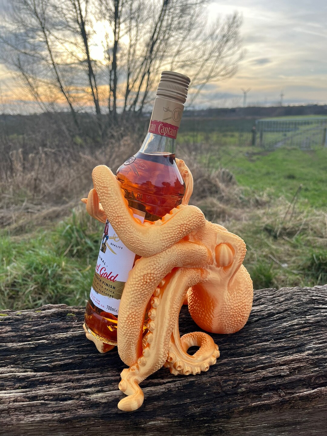 Elevate Your Home Bar With Our Octopus Wine and Alcohol Holder! - Etsy