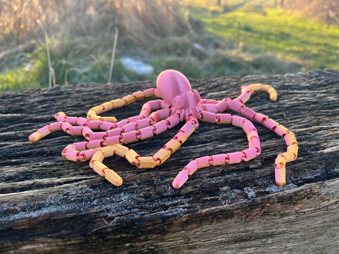 Articulated Octopus Fidget Toy Poseable Playtime for Every Tentacle - Etsy