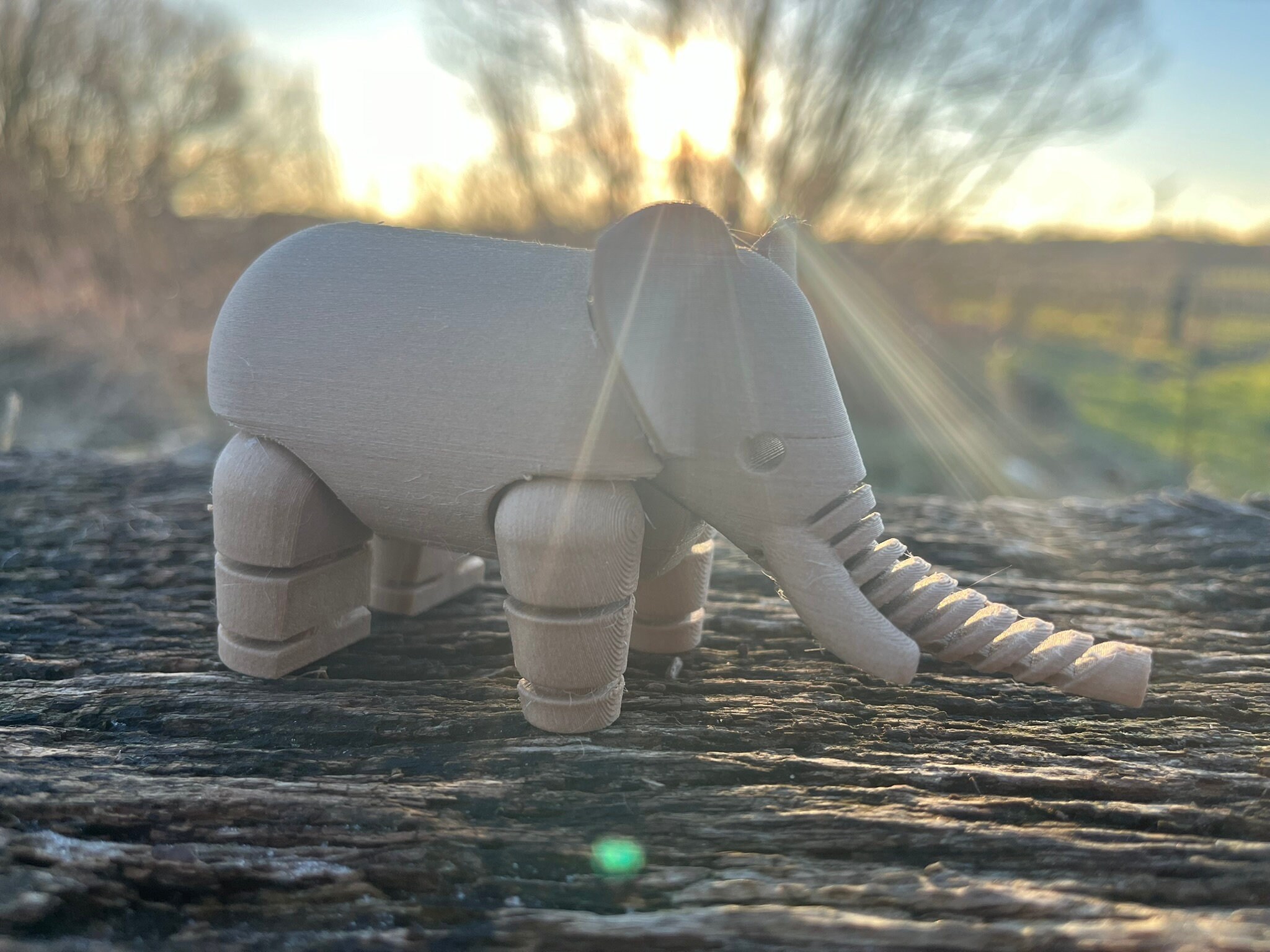 Articulated Elephant Desk Sculpture Graceful Elegance for Your ...