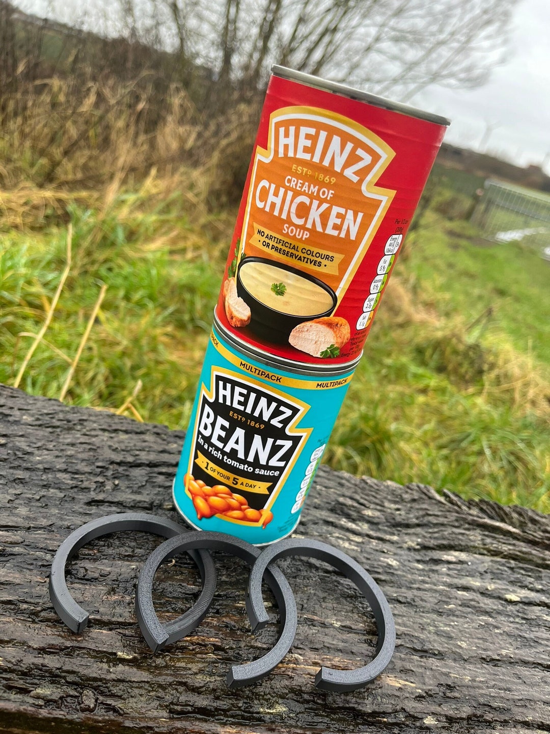 Tin Can Heinz Stacker Rings - Etsy