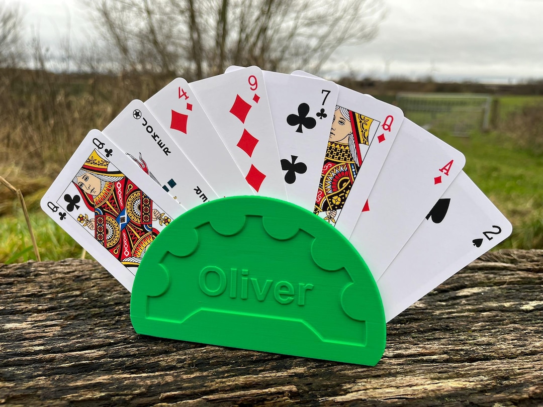 Personalised Little Hands Card Holder - Family Game Night Fun - Etsy