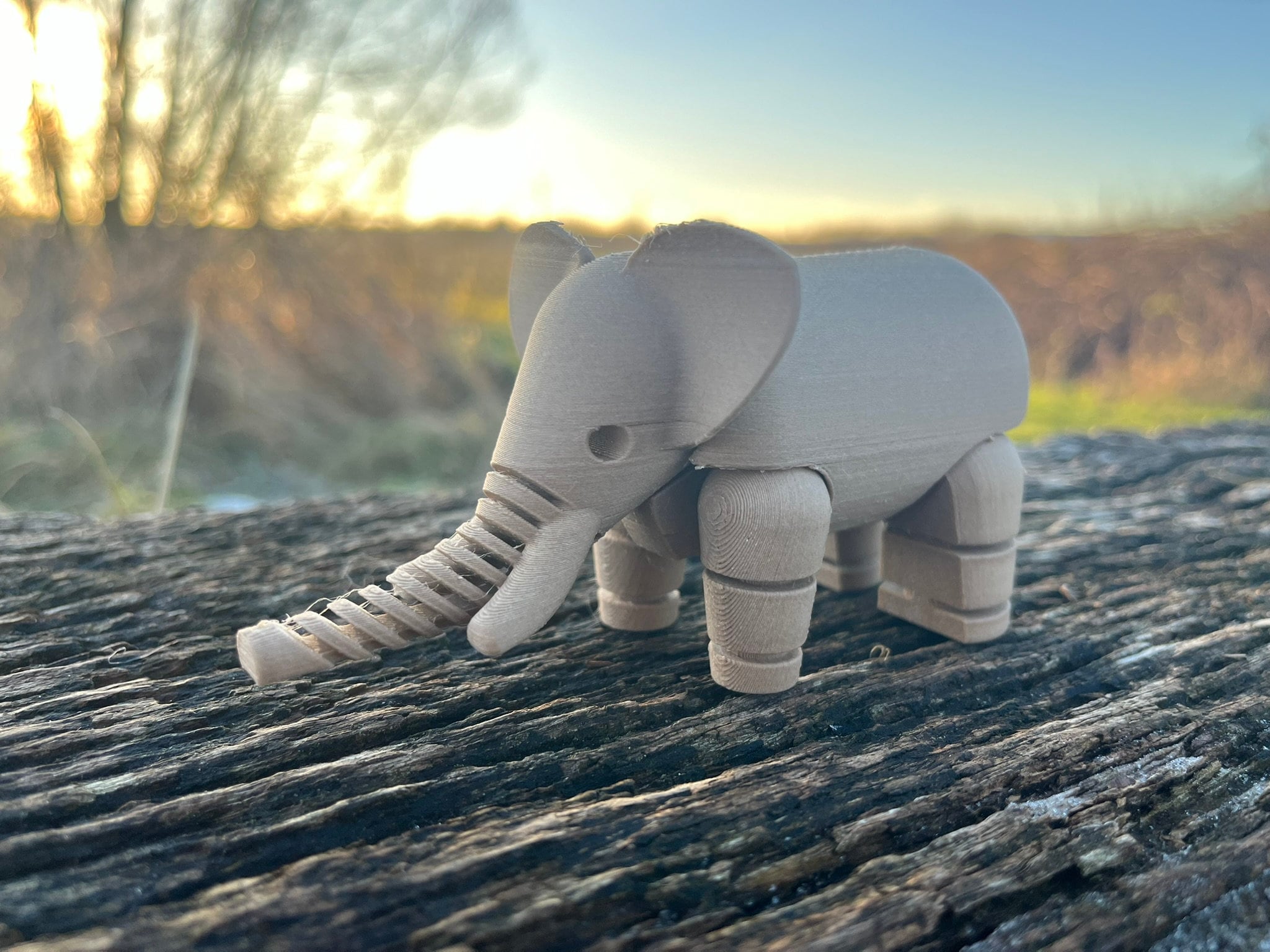 Articulated Elephant Desk Sculpture Graceful Elegance for Your ...