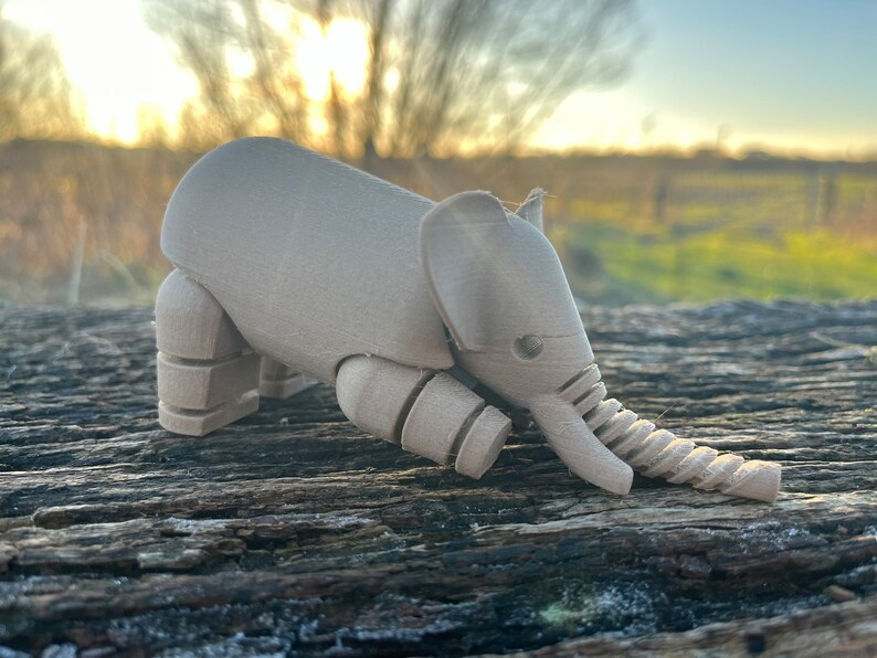 Articulated Elephant Desk Sculpture Graceful Elegance for Your ...