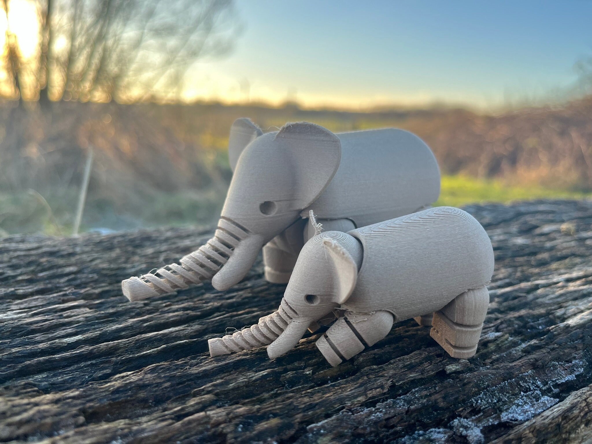 Articulated Elephant Desk Sculpture Graceful Elegance for Your ...