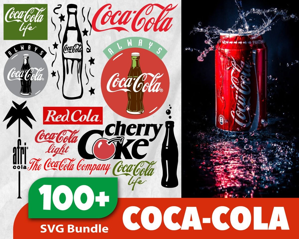 100 Coca Cola SVG Bundle Svg Files Svg for Cricut Svg for | Etsy