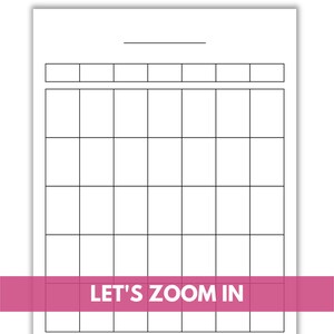 Blank Undated Calendar Printable // Vertical Monthly Calendar // A3, A4 ...