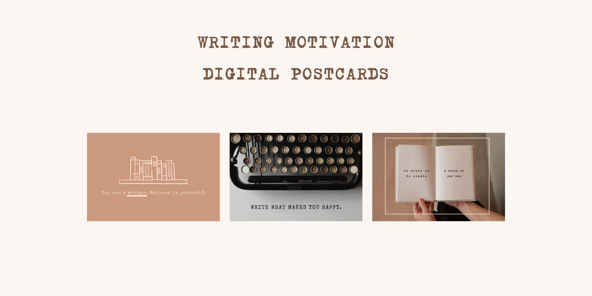 Digital Writing Motivation Postcards for Creative Writing // for ...