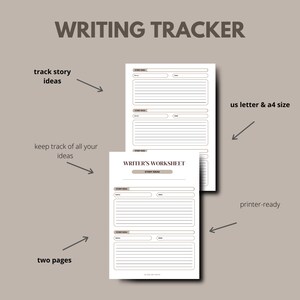 Printable Story Ideas Writer Worksheet // A4, US Letter // Printables ...