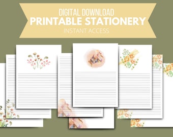 Girl Boss Printable Stationery Paper / Printable Note Paper / Instant ...