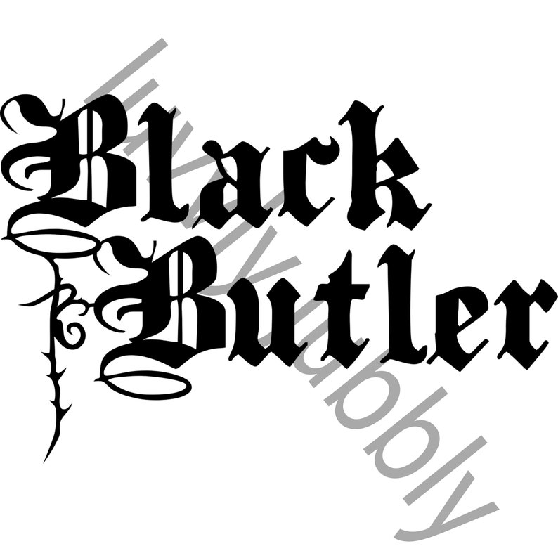 Black Butler Logo-pdf-svg-jpg-png - Etsy
