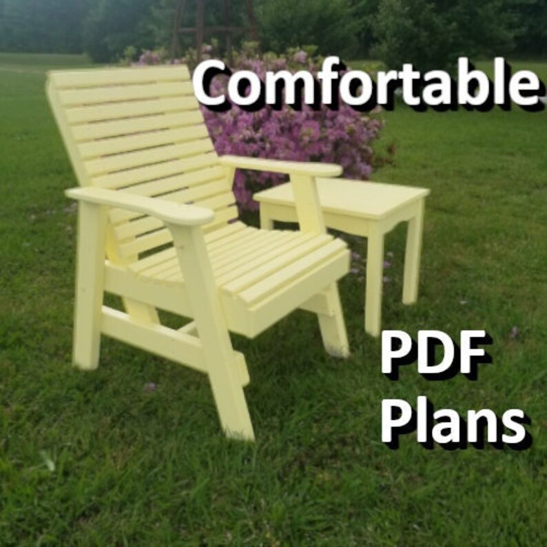 Comfortable Outdoor Chair Paper Templates Comfort Patio | Etsy