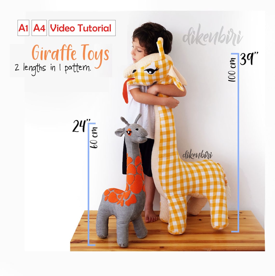 PDF Giraffe Toy Sewing Pattern Stuffed Animal Gift Printable - Etsy