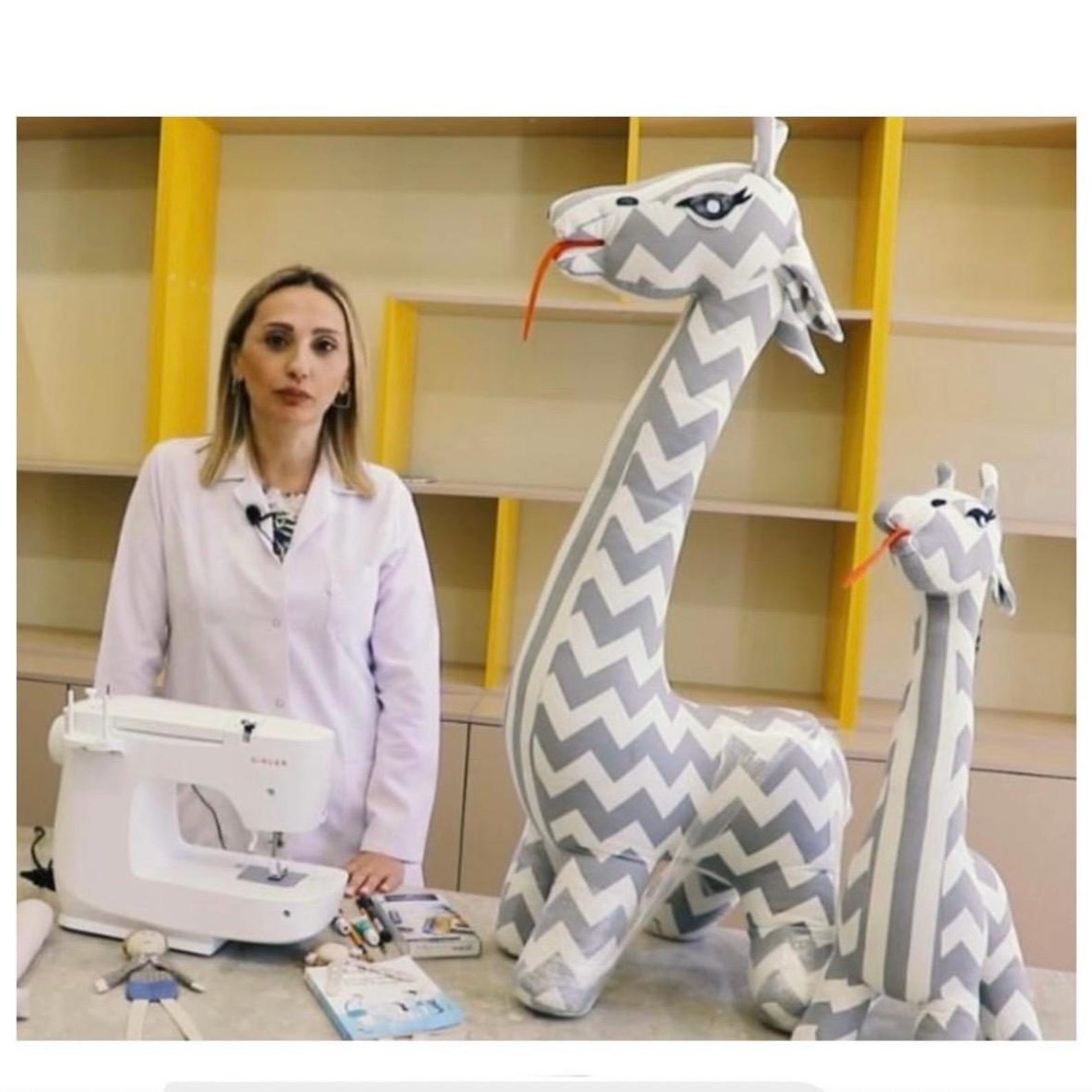 PDF Giraffe Toy Sewing Pattern- Stuffed Animal Gift- Printable 24-39 ...