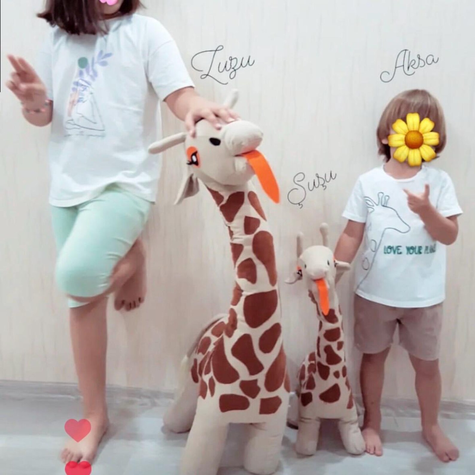 PDF Giraffe Toy Sewing Pattern- Stuffed Animal Gift- Printable 24-39 ...