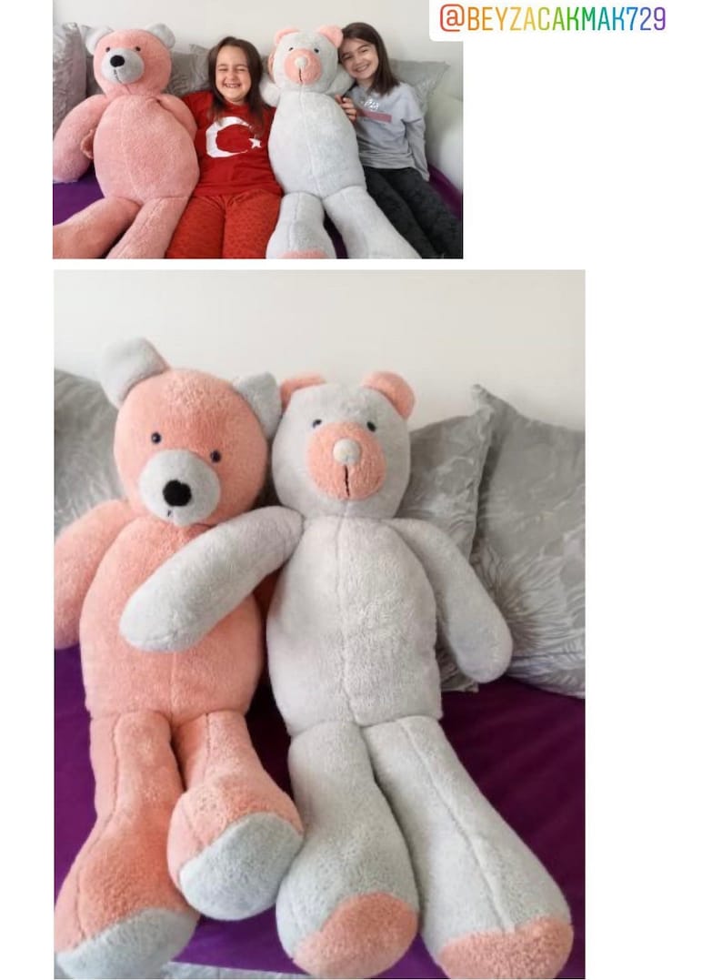 PDF Huge Teddy Bear Sewing Pattern Stuffed Animal Gift | Etsy